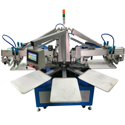 Carousel Rotary Automatic Screen Printing Machine Equipment With 4 ...